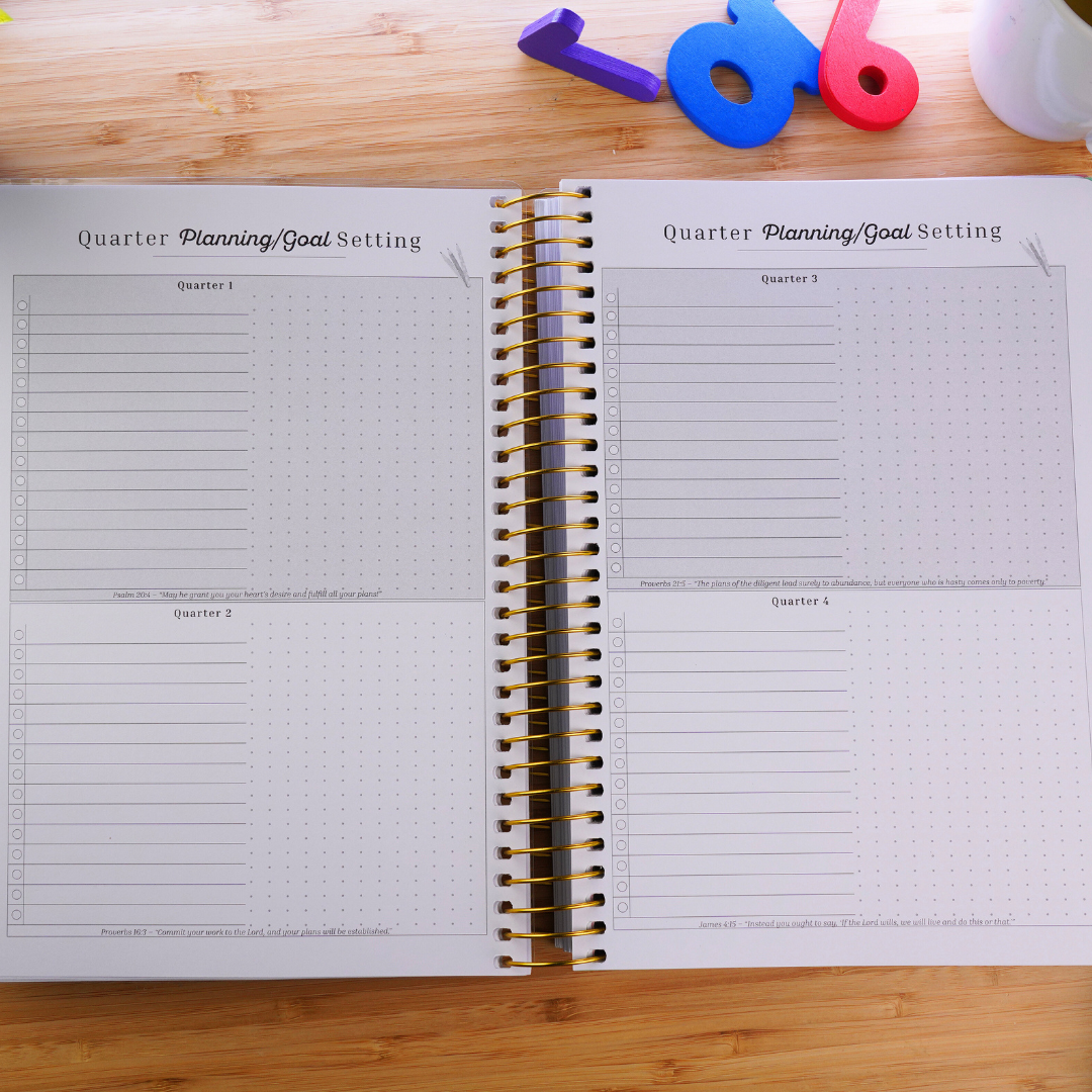 2025 Home Management & Homeschool Planner Bundle – Plan Prep Pray Planner