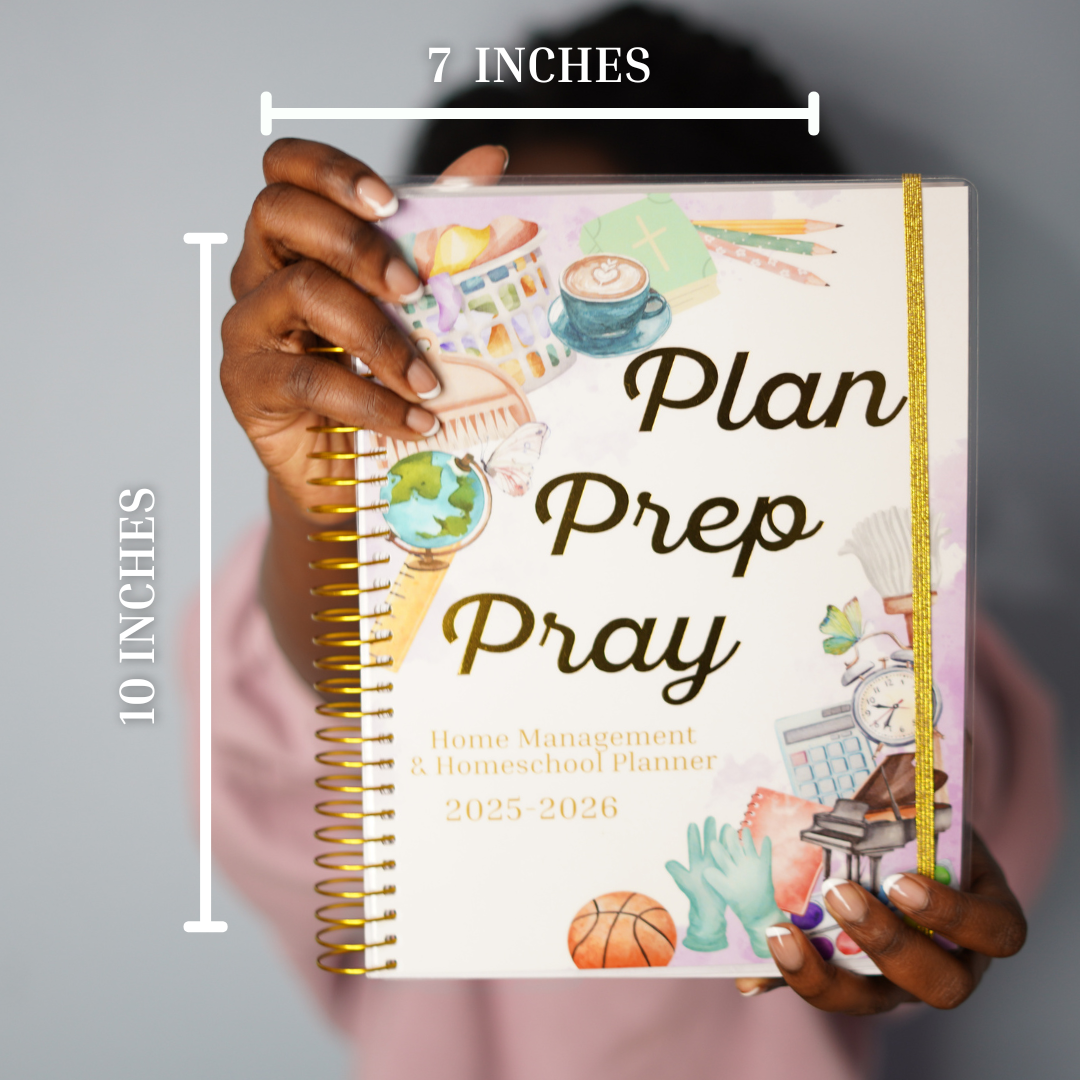 2025 Home Management & Homeschool Planner Bundle – Plan Prep Pray Planner